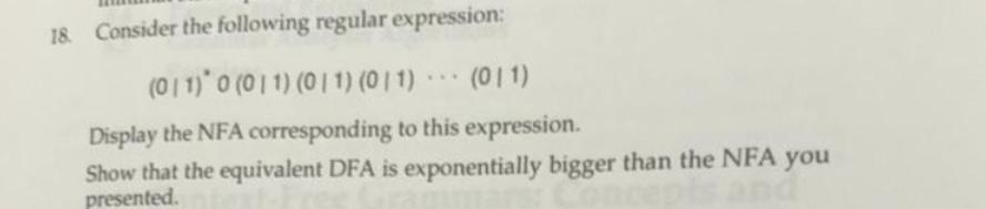 Solved Consider the following regular expression:(0 | 1)0(0 | Chegg.com