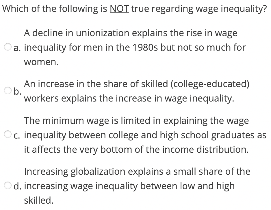 Solved Which of the following could best explain why many | Chegg.com
