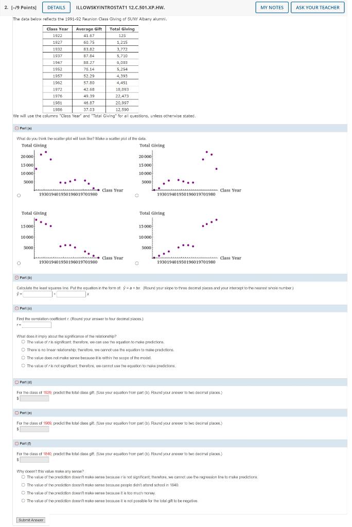 Solved 2. 1-19 Points) DETAILS ILLOWSKYINTROSTAT1 | Chegg.com