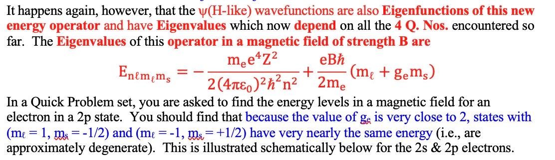 Solved It happens again, however, that the ψ(H-like ) | Chegg.com
