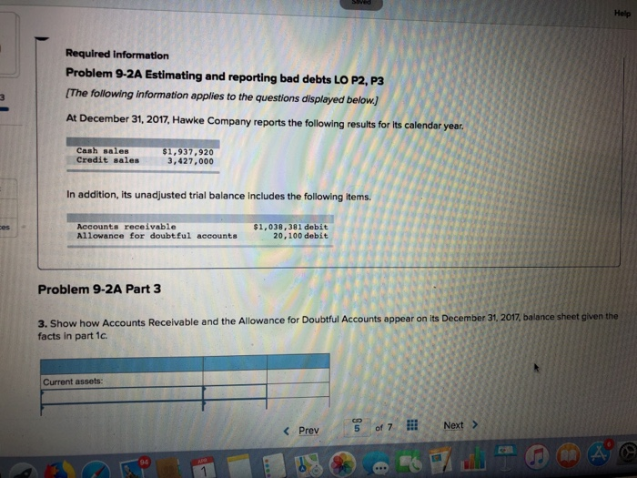 Solved Help Required information Problem 9-2A Estimating and | Chegg.com