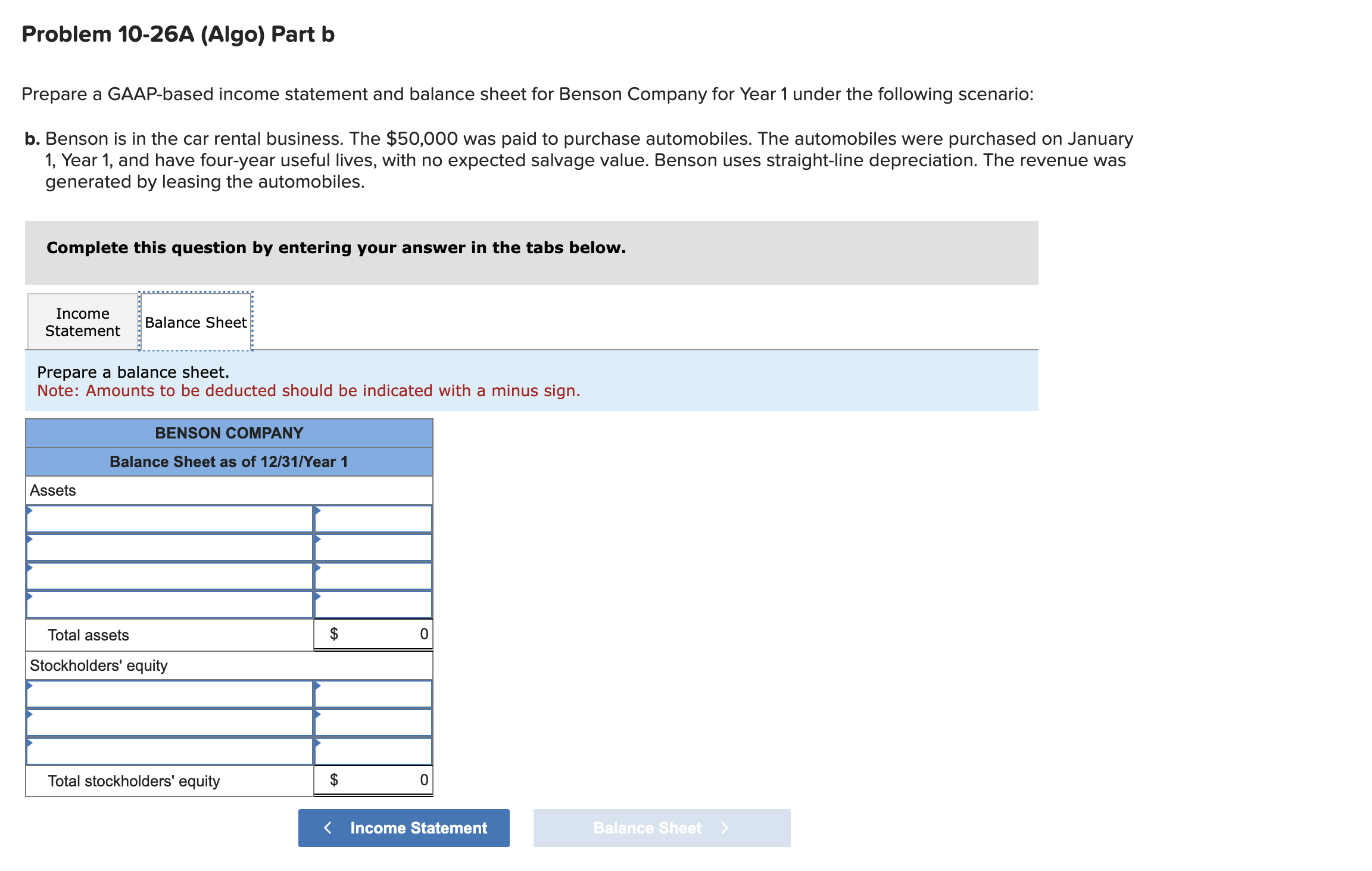 Solved Required information Problem 10-26A (Algo) Service | Chegg.com