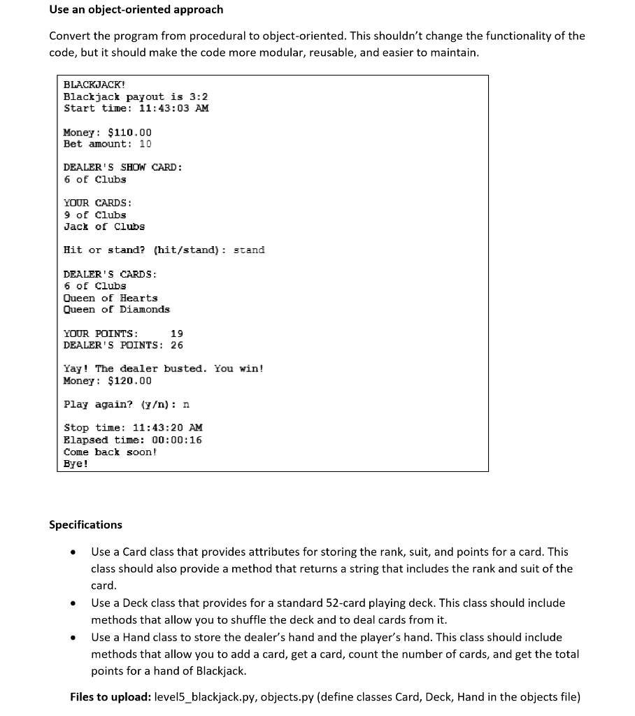 * PYTHON 3 **IMPLEMENT OUTPUT AS SHOWN BELOW *** USE | Chegg.com
