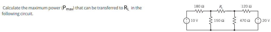Solved Calculate the maximum power (Pmax) that can be | Chegg.com