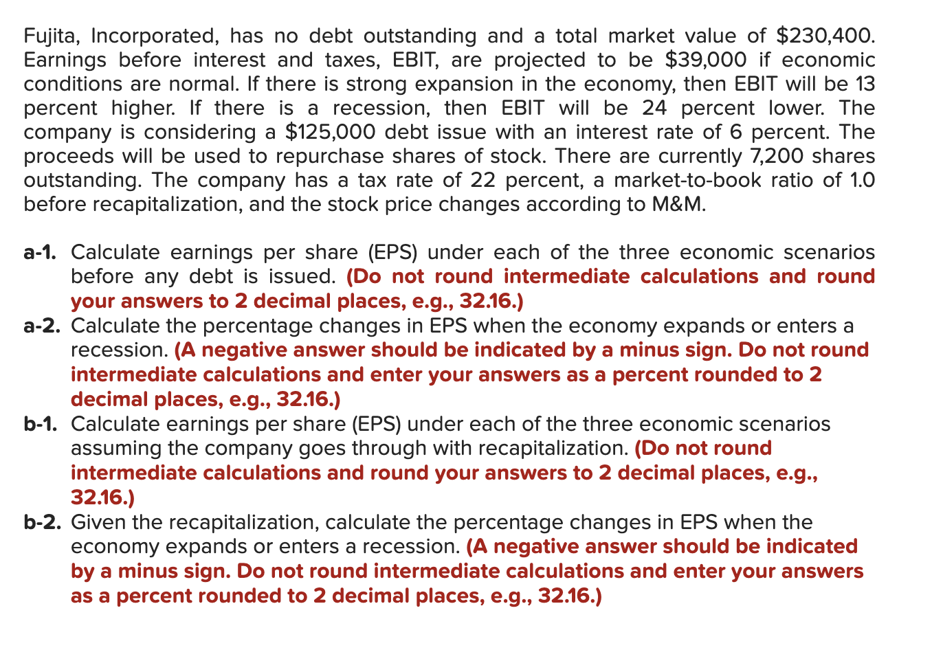 Solved b-1. Calculate earnings per share (EPS) under each | Chegg.com