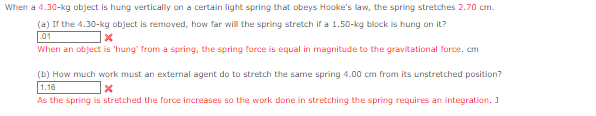 Solved When a 4.30−kg object is hung vertically on a certain | Chegg.com