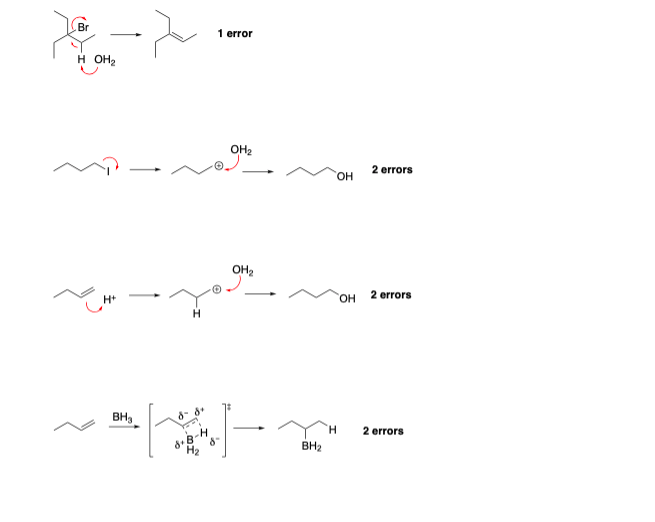 Solved Br 1 error H OH2 OH2 2 errors OH OH2 OH 2 errors H 2 | Chegg.com