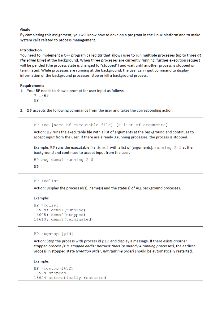 Goals By completing this assignment, you will know | Chegg.com