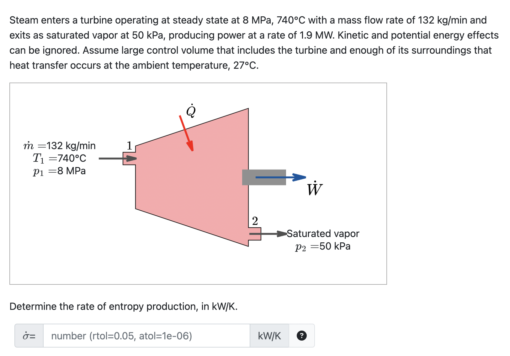 Solved Steam enters a turbine operating at steady state at | Chegg.com