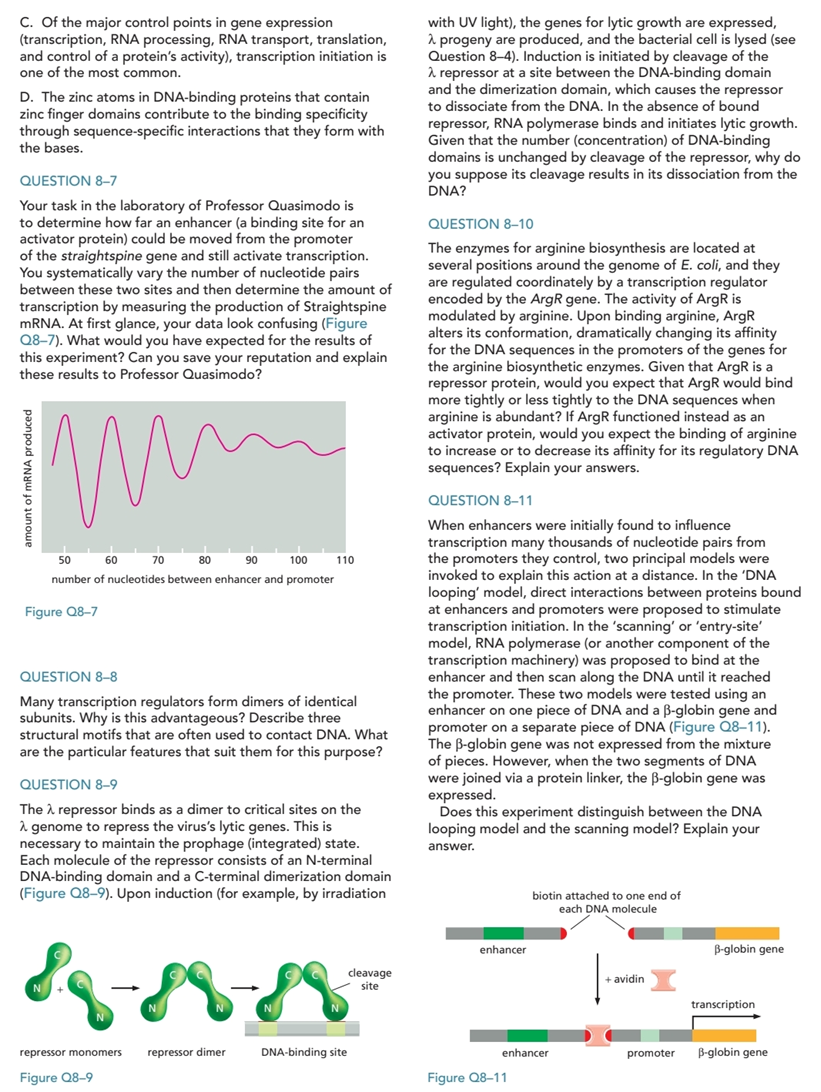 Solved C. Of the major control points in gene expression | Chegg.com