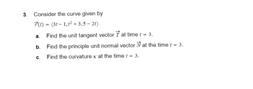 Solved Consider the curve given | Chegg.com