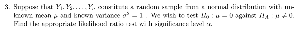 Solved Suppose that Y1,Y2,...,Yn constitute a random sample | Chegg.com