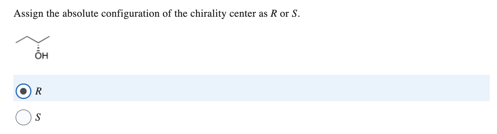 Solved Assign the absolute configuration of the chirality | Chegg.com