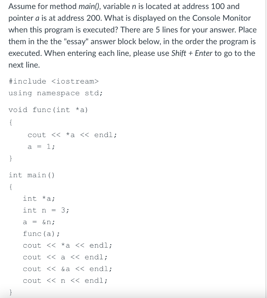 Solved Assume for method main(), variable n is located at | Chegg.com