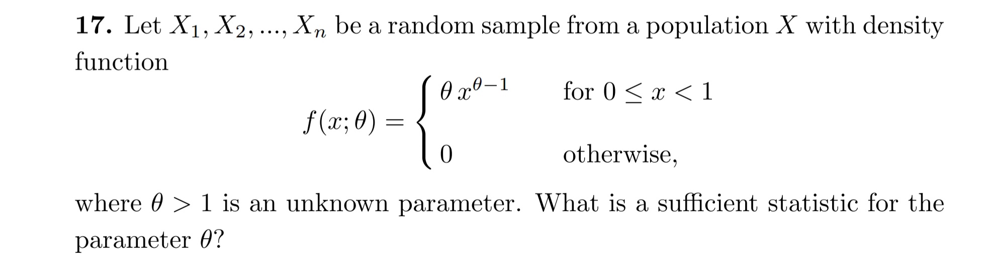 Solved Let x1,x2,dots,xn be ﻿a random sample from a | Chegg.com
