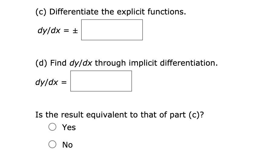 Solved Consider the following: 9x2 = 144 + 16y2 (a) Find two | Chegg.com