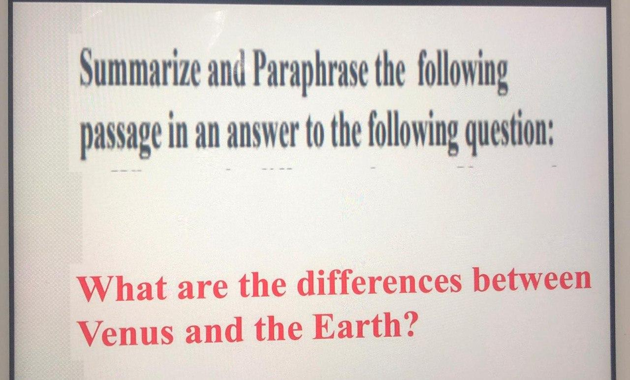 Solved Summarize and Paraphrase the following passage in an | Chegg.com