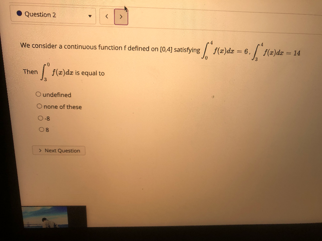 Solved Question 2 We consider a continuous function f | Chegg.com