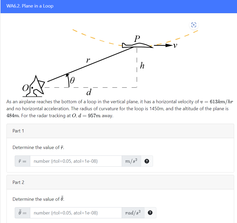 Solved As an airplane reaches the bottom of a loop in the | Chegg.com