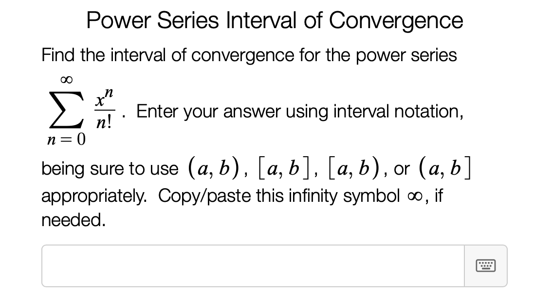 Solved Power Series Interval of Convergence Find the | Chegg.com