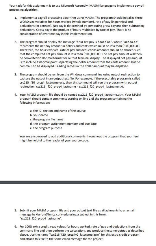 Your task for this assignment is to use Microsoft | Chegg.com