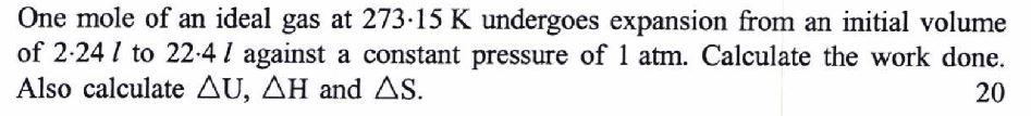 Solved Is it irreversible expansion or isothermal expansion? | Chegg.com
