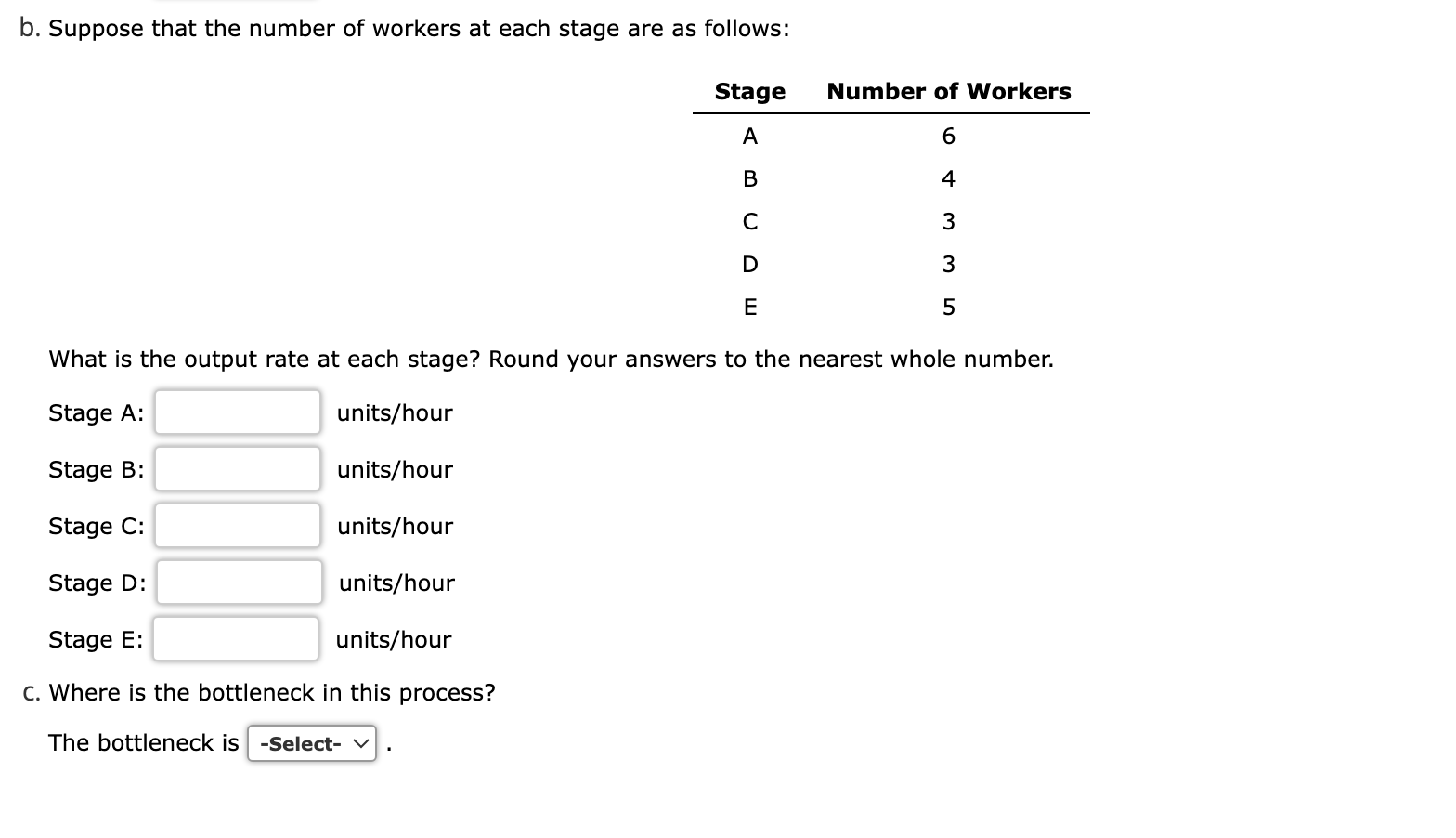 Solved The production process shown below consists of five | Chegg.com