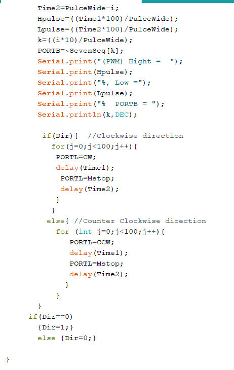Solved Edit this code to make a motor fan spin both sides | Chegg.com