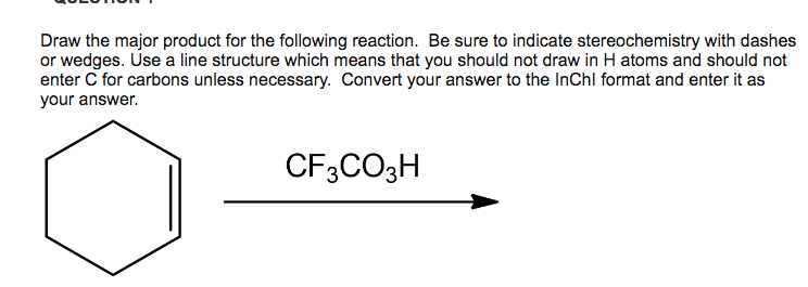 Solved Draw the major product for the following reaction. Be | Chegg.com