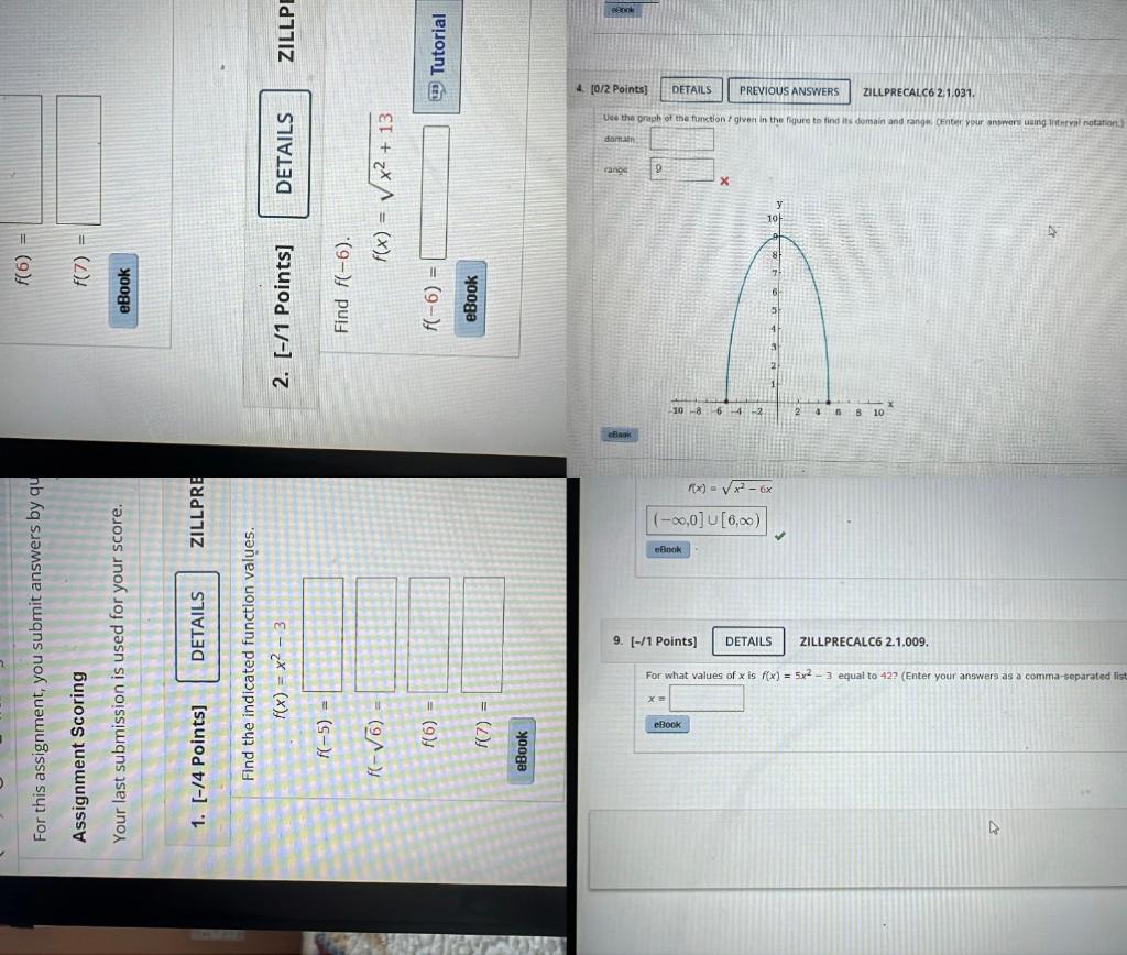 Solved Use the graph of the funstion t given in the figure | Chegg.com