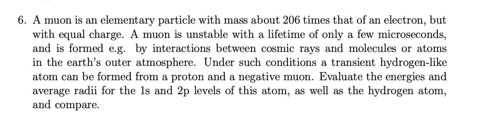 Solved A muon is an elementary particle with mass about 206 | Chegg.com