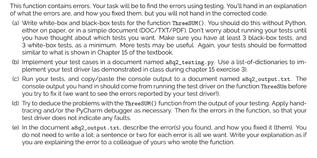 Solved Question 2 (9 points): Purpose: More practice writing | Chegg.com