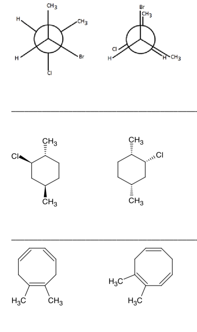 Solved Classify the following pairs of compounds into A) | Chegg.com