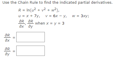 Solved Use the Chain Rule to find the indicated partial | Chegg.com