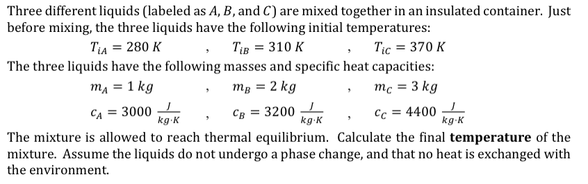 Solved Three different liquids (labeled as A, B, and C) are | Chegg.com