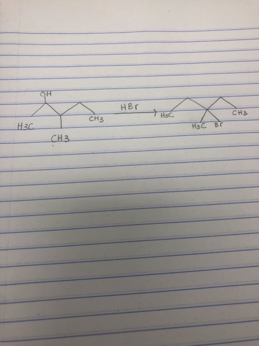 Solved HBr CH3 H3C CH3 H3c H3C Br CH3 | Chegg.com