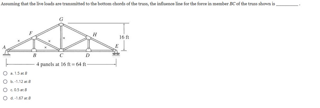 Solved Assuming that the live loads are transmitted to the | Chegg.com