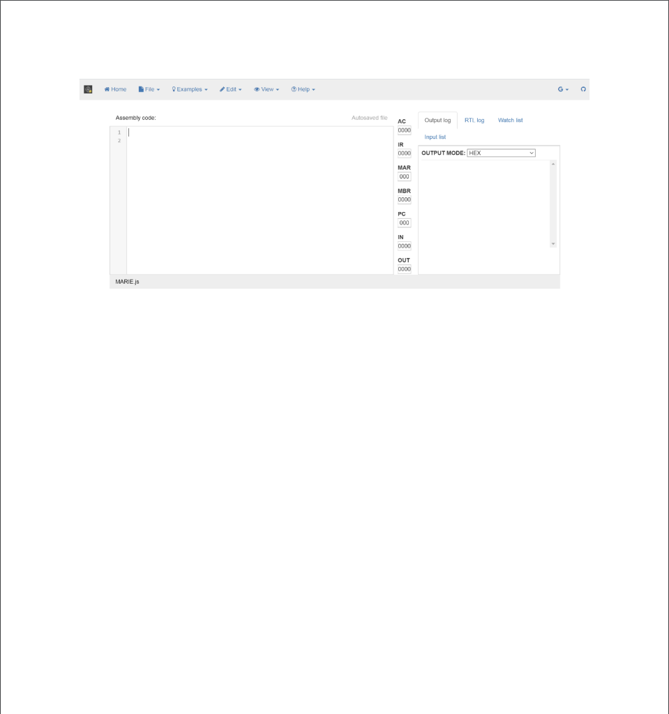 Solved CISC341 Computer Architecture MARIE LAB Write RTL | Chegg.com