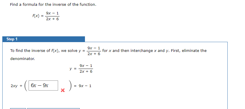 Solved Find a formula for the inverse of the function. f(x) | Chegg.com