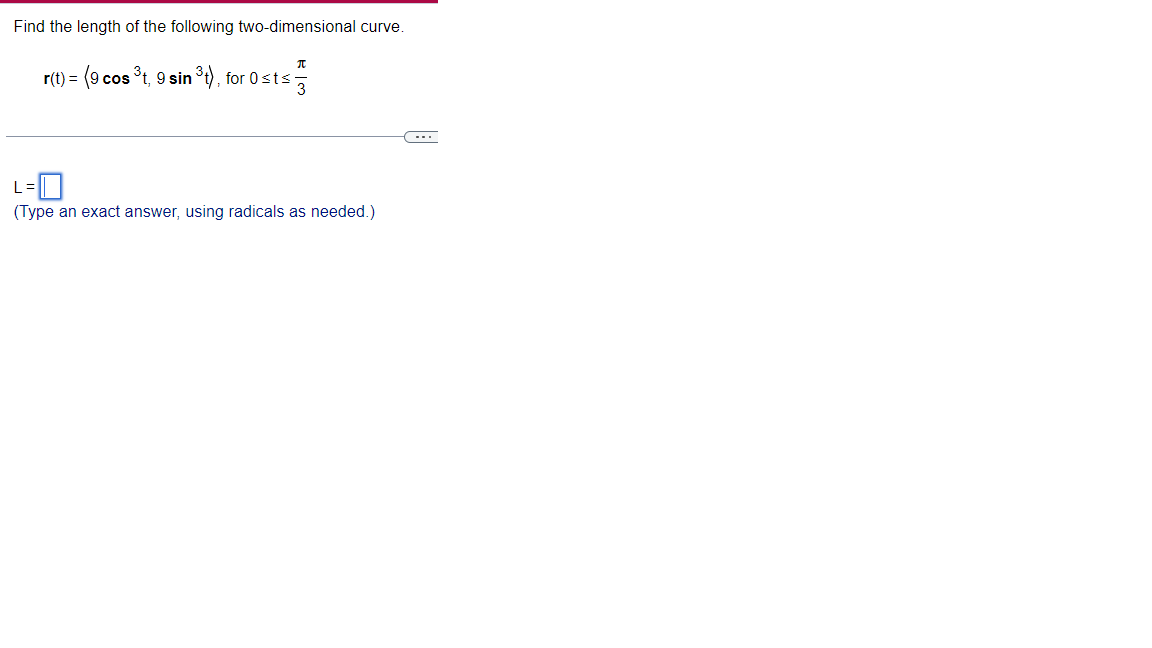 Solved Find the length of the following two-dimensional | Chegg.com