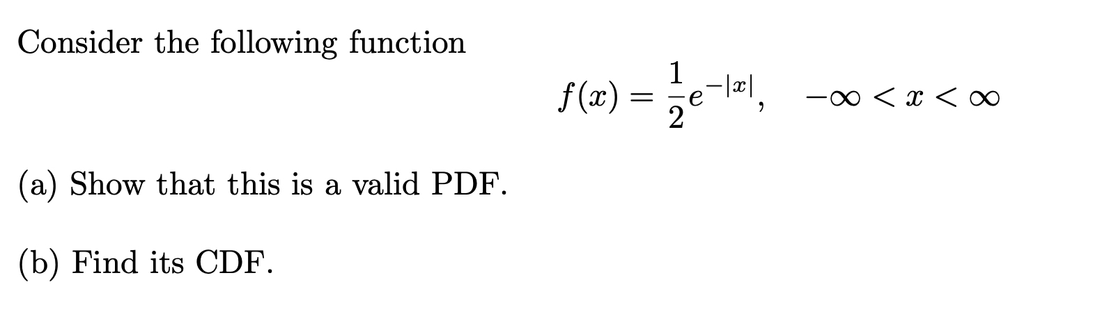 Solved Consider the following function 1 -12 • e е 2 0