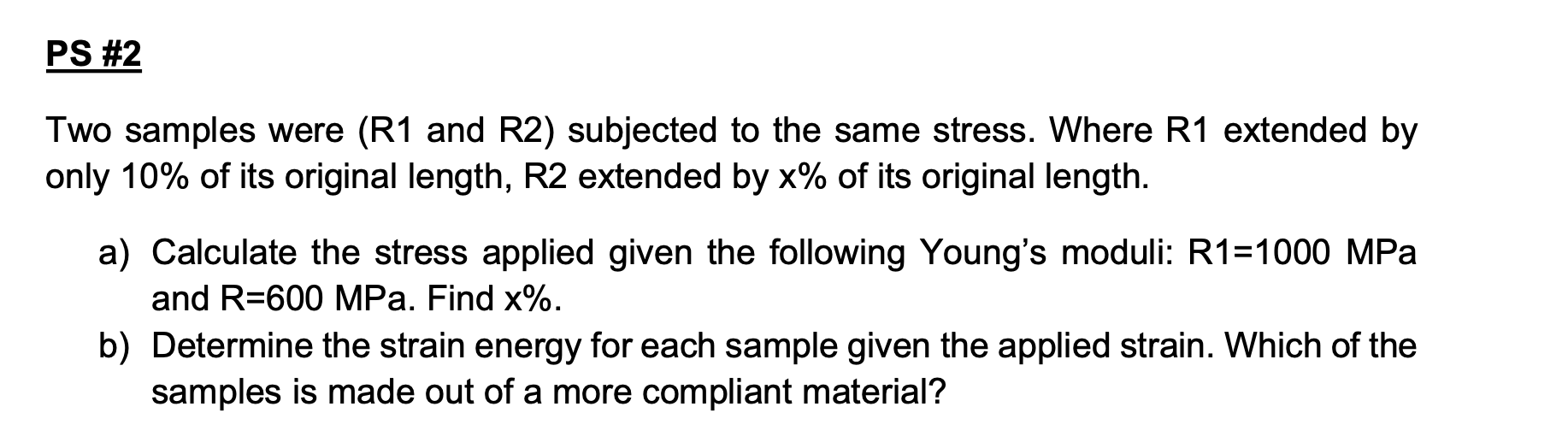 Solved Two samples were (R1 and R2) subjected to the same | Chegg.com