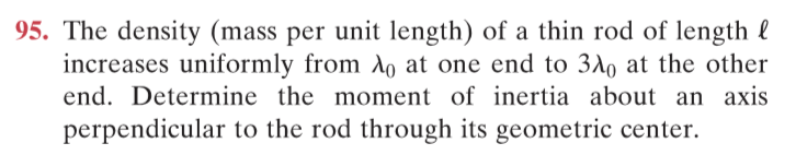 Solved the mass density function is a = + 95. The density | Chegg.com