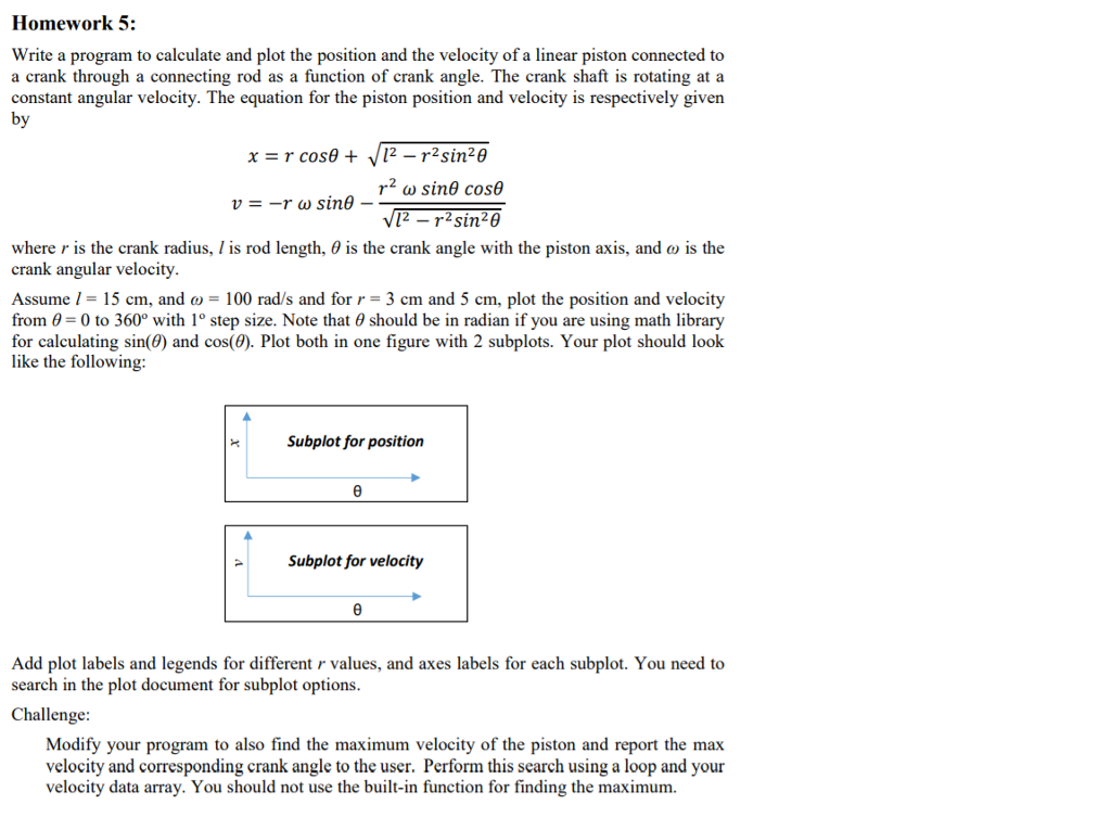 Solved Write A Program Python To Calculate And Plot The 5366