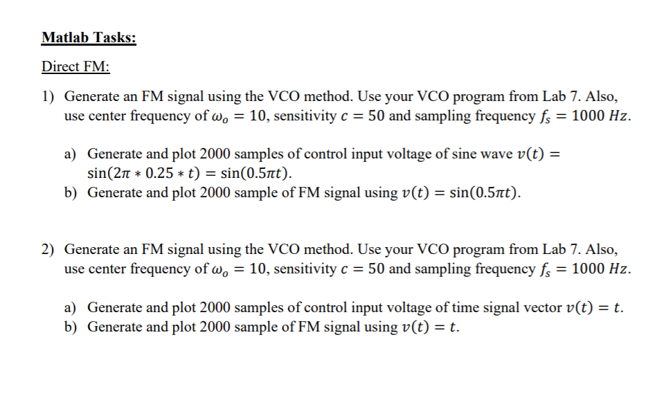 In frequency modulation (FM), the frequency of a | Chegg.com