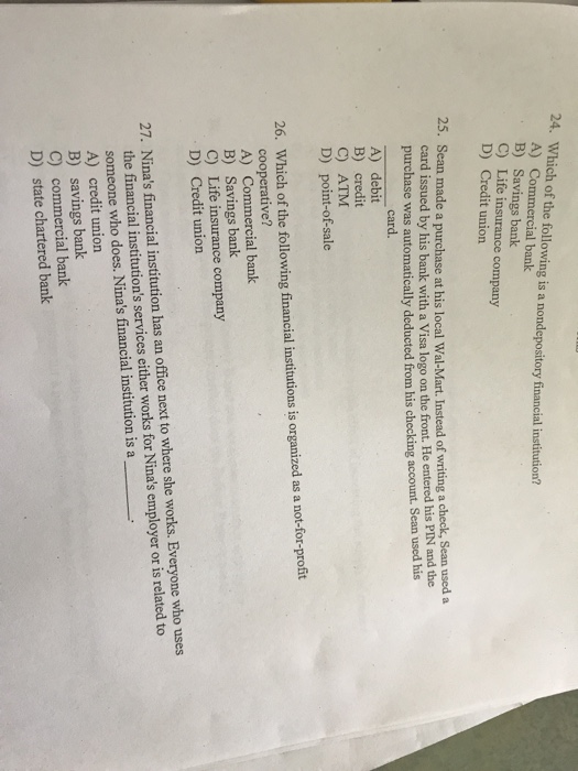 Solved 24 Which Of The Following Is A Nondepository F A Chegg solved-24-which-of-the-following-is-a-nondepository-f-a-chegg