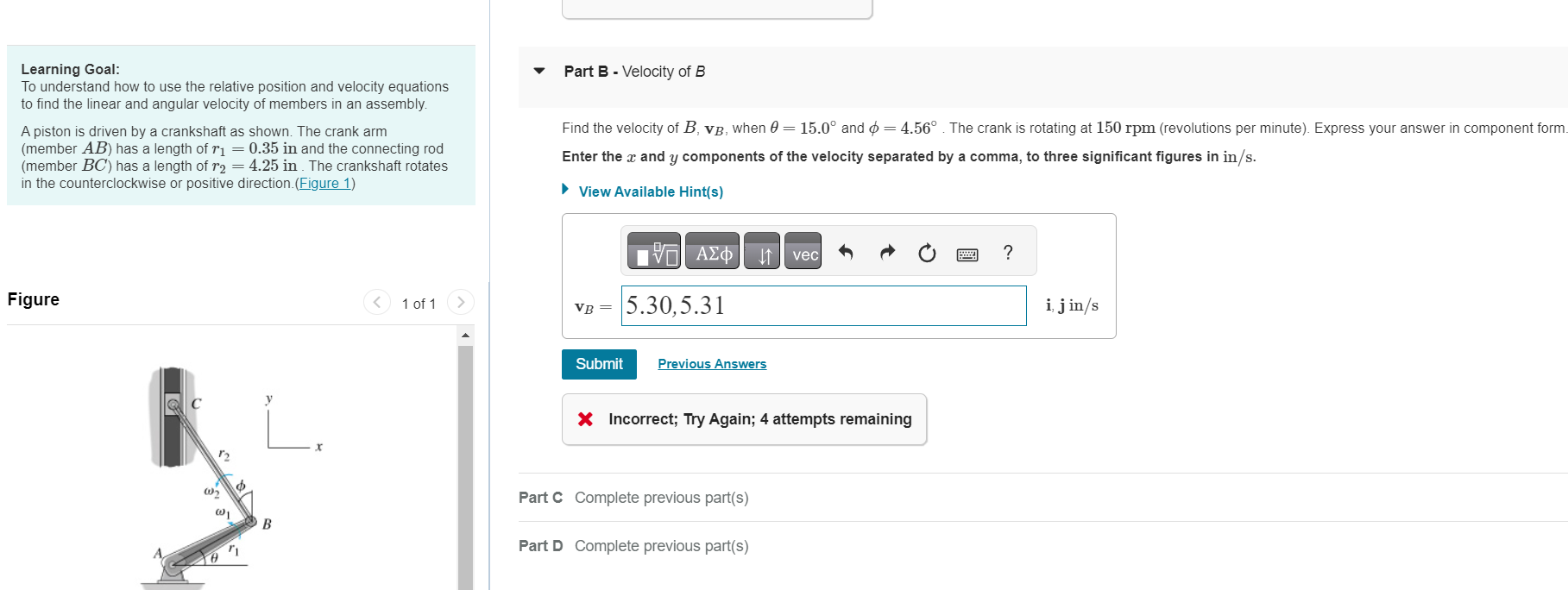 Solved Learning Goal:To understand how to use the relative | Chegg.com