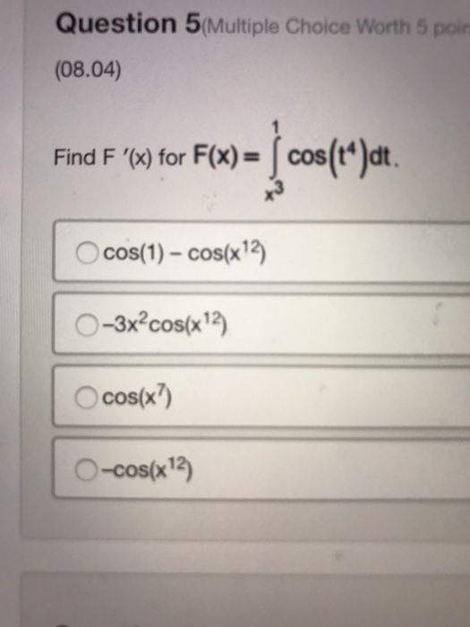 Solved Question 2(Multiple Choice Worth 5 points) (05.01) | Chegg.com