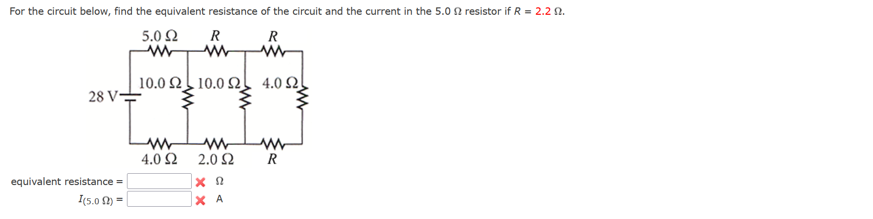 Solved R=2.2Ω | Chegg.com