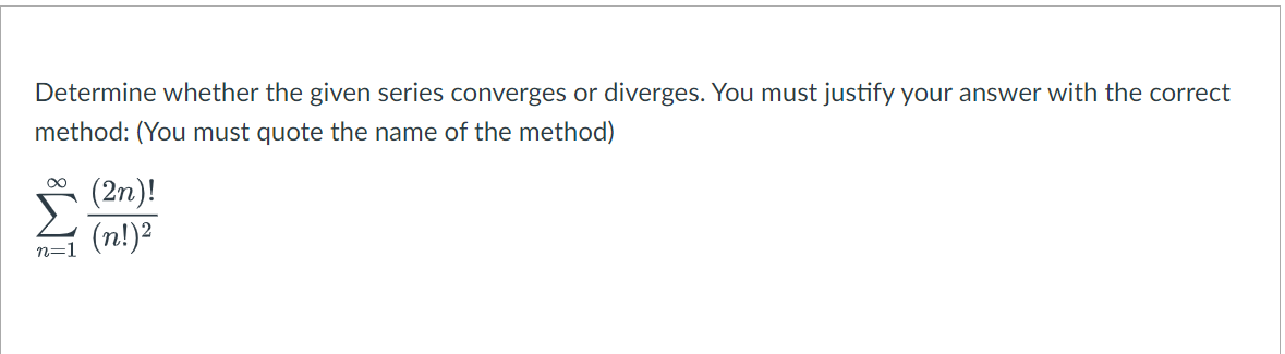 Solved Determine whether the given series converges or | Chegg.com